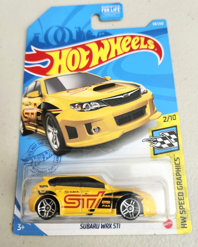 Hot Wheels Subaru WRX STI Yellow #68 68/250 HW Speed Graphics 2/10 JDM ...