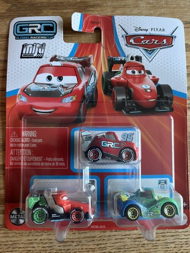 Disney Cars MINI RACERS GRC Francesco Flash McQueen Carla Velosa 3-Pack ...