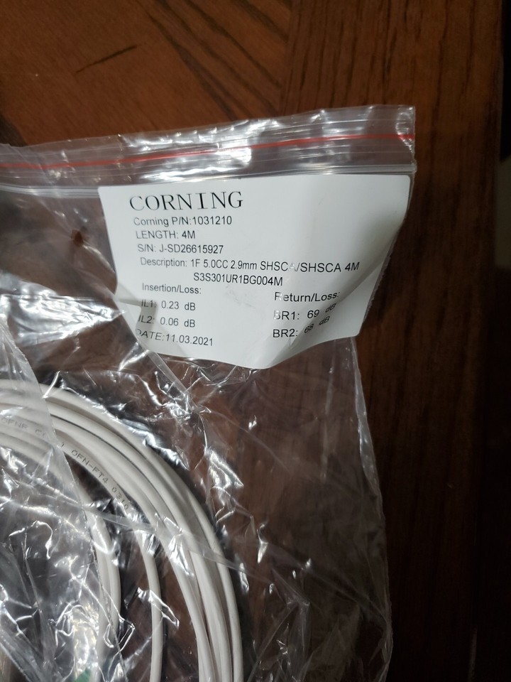 4 Fiber Optic Patch Cord BGW-320 BGW320 AT&T Modem ATT 26 FT With ...