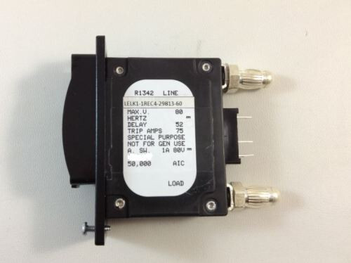 Telect 090-0052-0060 Dual Feed Rear Output Circuit Breaker 60a 80vdc ...