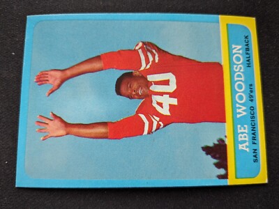 1963 Topps Football Card # 141 Abe Woodson - San Francisco 49ers (EX ...