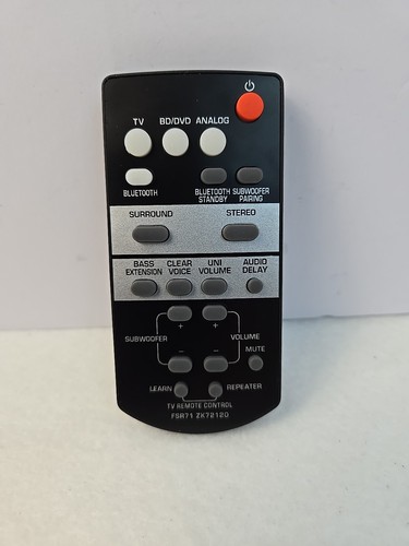 FSR71 ZK72120 Replace Remote for Yamaha Soundbar YAS-203 YAS-CU203 NS ...