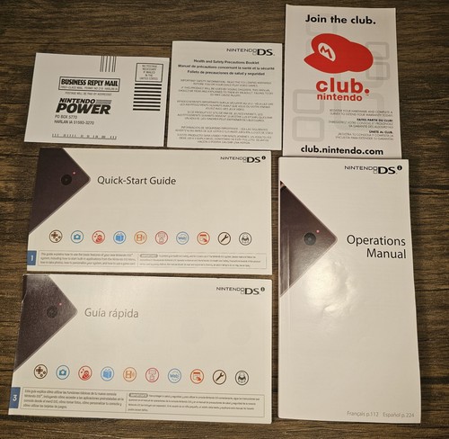 White Nintendo DSi Handheld Console Box & Manual & inserts Only [No ...