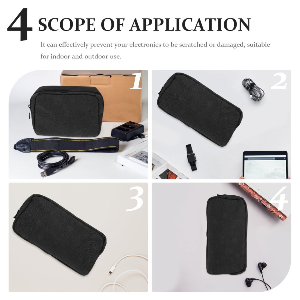 2 Pcs Cable Pouch Digital Accessory Organizer Electronics Travel | eBay ...