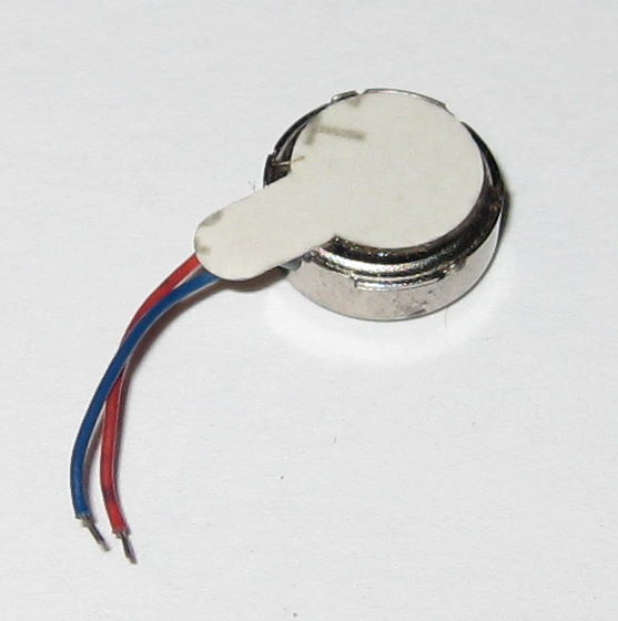 Vibrator Flat Micro Motor - 1 to 3.6 VDC - For Cellphones Beepers Mini ...