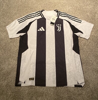 Adidas 24/25 Juventus Home Authentic Soccer Jersey (IT6056) Men’s Size ...