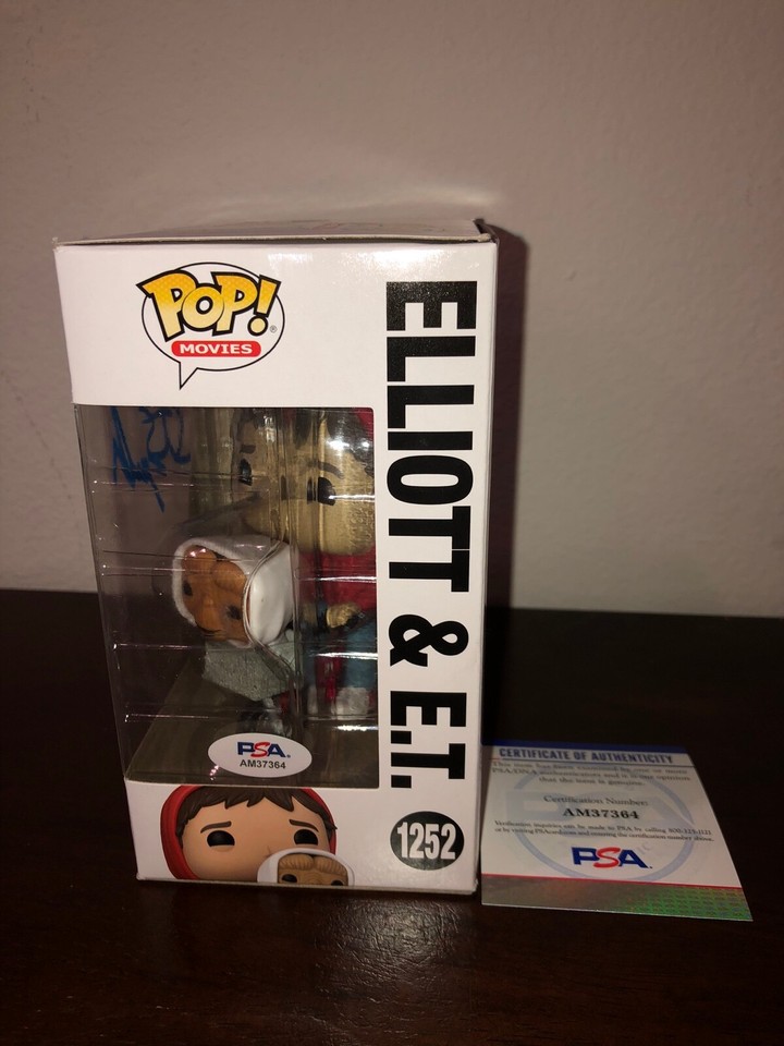 Steven Spielberg Elliott and ET #1252 Signed Autographed Funko Pop PSA ...