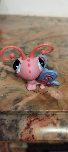 FIGURINE LITTLEST PETSHOP PAPILLON BUTTERFLY ROSE/LPS/HASBRO RARE! | eBay