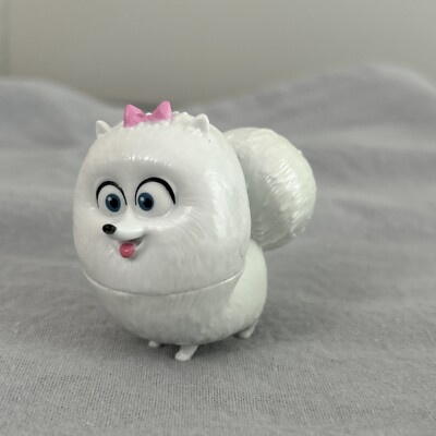 Secret Life Of Pets 2 Inch Figure Cake Toppers Gidget White PVC Dog w ...