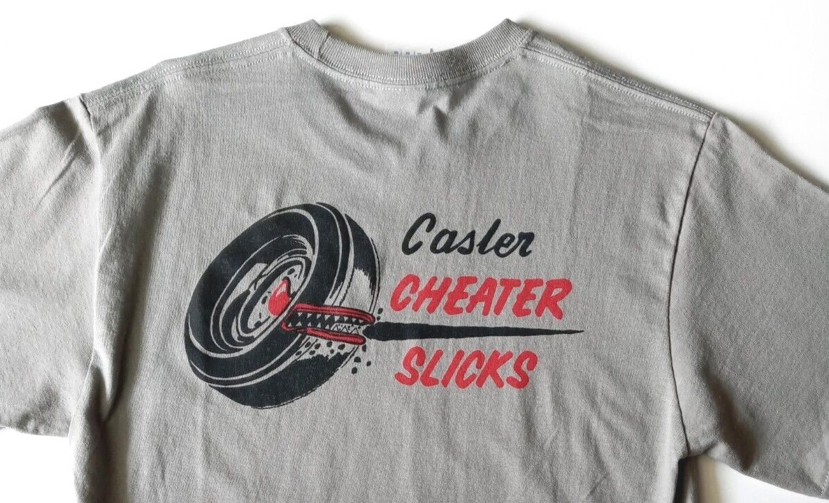 Casler Cheater Slicks vintage style Drag Racing Rat Rod hot rod T Shirt ...