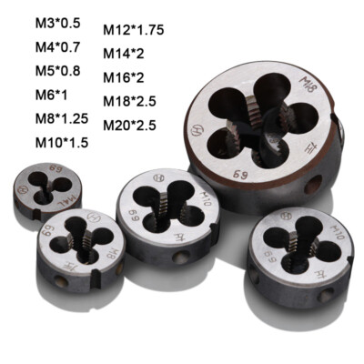M3 M4 M5-M20 Metric Left Hand Screw Thread Die Threading Tool Hand ...