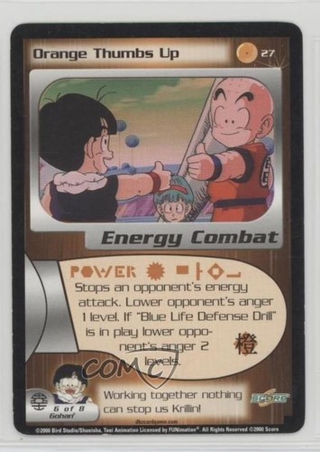 2000 Dragon Ball Z TCG: Frieza Saga Orange Thumbs Up #27 6ts | eBay