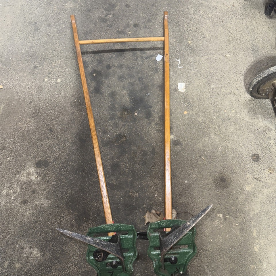 Vintage Planet Jr. Double Wheel Cultivator Wheel Hoe & Handles Great ...