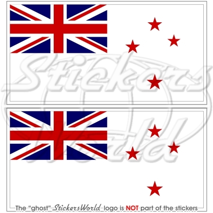 NEW ZEALAND NAVY Flag RNZN Vinyl Bumper Stickers-Decals 110mm(4,3") x2 ...