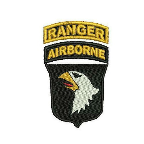 101st Airborne with Ranger Tab Screaming Eagle Custom Embroidered Polo ...