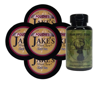 Jake's Mint Chai Tea Pouches 5 Cans & Mud Bud Spittoon | eBay