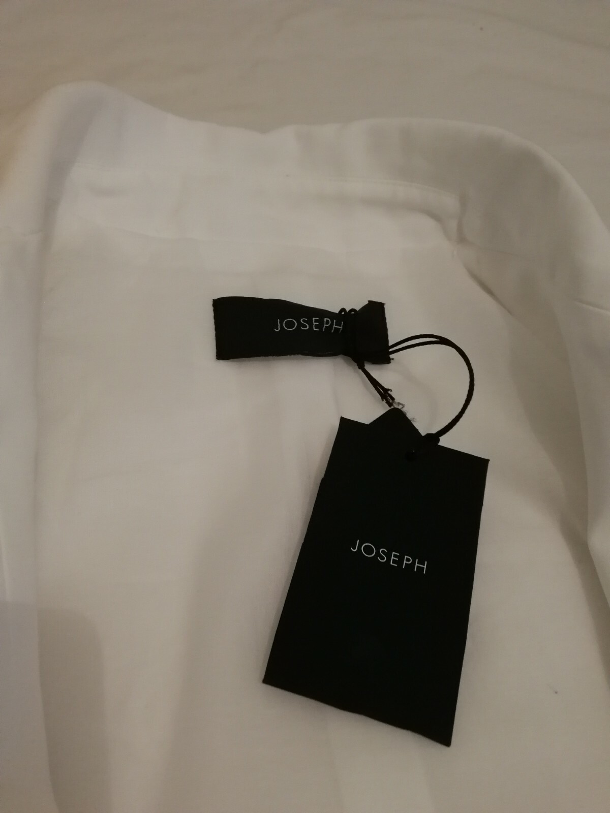 Joseph Raven Long Sculptured Cotton Coat White Size uk 12 eu 38 | eBay