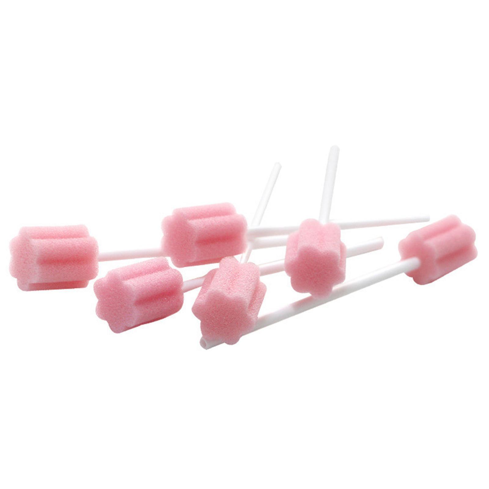 100x Teeth Cleaning Sponge Portable Lightweight Oral Care Sponge Swab ...