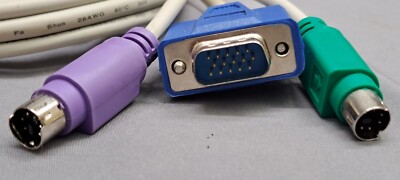 VGA-PS2-VGA-PS2 1.8M VGA WITH 2X PS/2 TO VGA WITH 2X PS/2 CABLE 1.8M | eBay