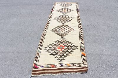 3x9.9 ft Runner Rugs, Moroccan Rug, Antique Rug, Turkish Rugs, Vintage ...
