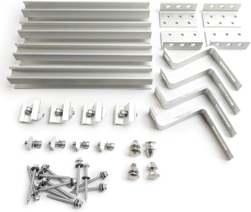 Solar Panel Roof Mounting Brackets Roof Hooks and Mounting Rails Kit on ...