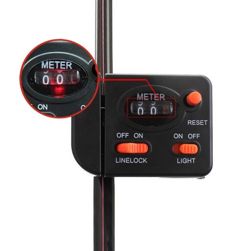 Digital Fishing Line Counter Clip-on Rod Deepth Length Gauge Finder ...