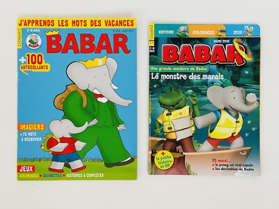 BABAR Activity Magazine (French) bayard Mars + Aout 2013 - NEW | eBay