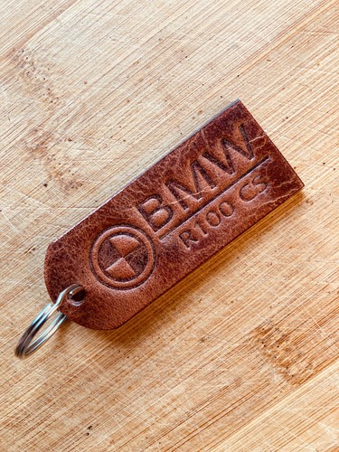 Handmade Leather Key Ring - BMW R100CS / R100 CS | eBay