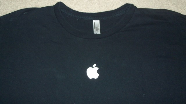(High Quality) APPLE STORE EMPLOYEE UNIFORM SHIRT BLACK Men's XL Geek ...