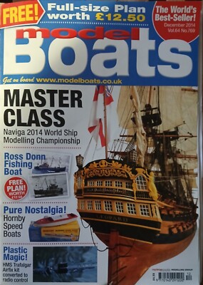 Model Boats Dec 2014, Model making knowledge & inspiration + Full-size plan | eBay UK
