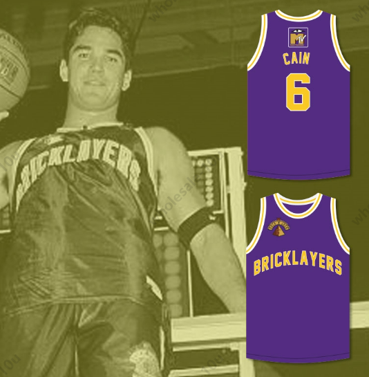 CUSTOM Dean Cain 6 Bricklayers Basketball Jersey 5th Annual Stitched S ...