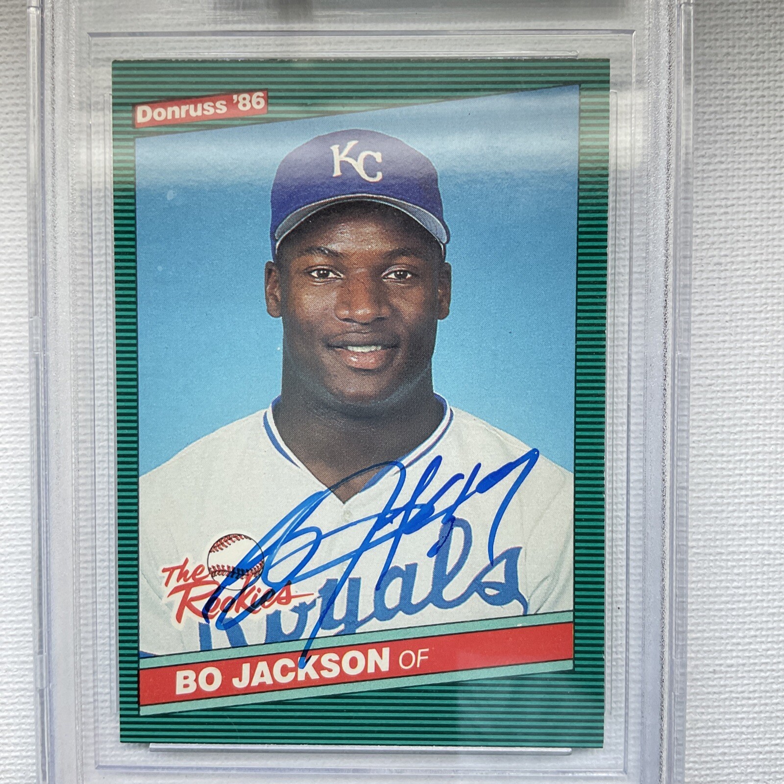 1986 Donruss Bo Jackson Signed Autograph Card #38 Beckett Authentic ...
