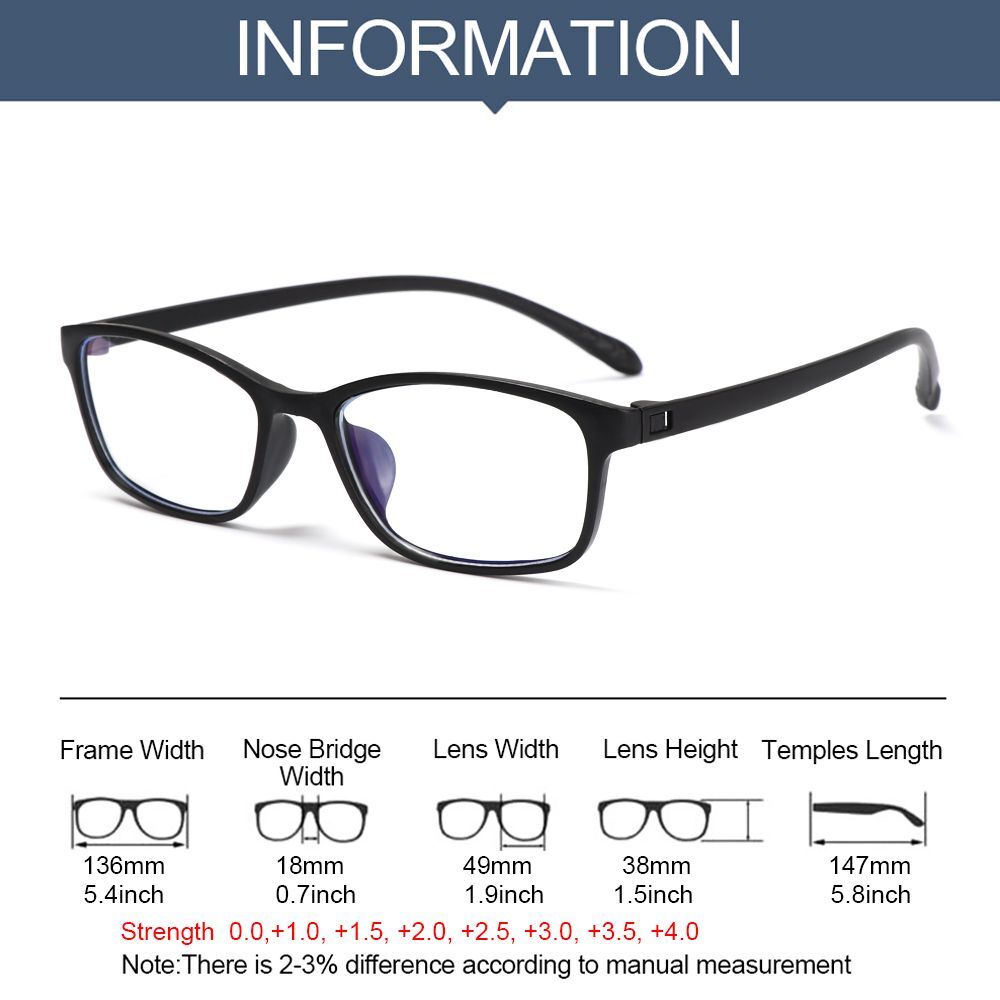Vision Care Eyeglasses Reading Glasses Blue Light Protection Presbyopia ...