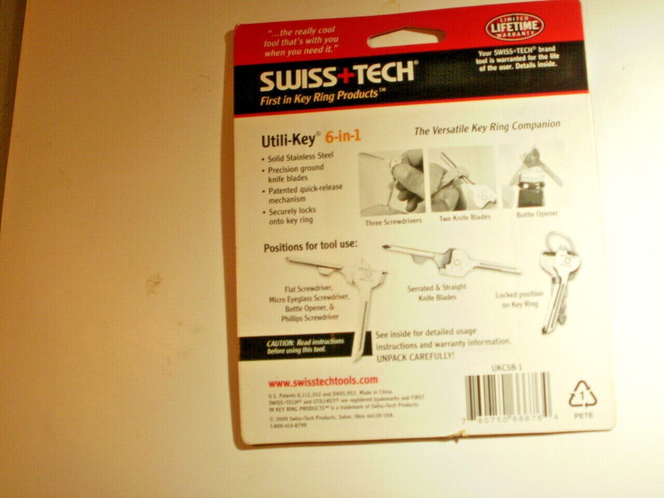 Swiss+Tech Utili-Key 6-in-1 Key Chain Multi-Tool | eBay