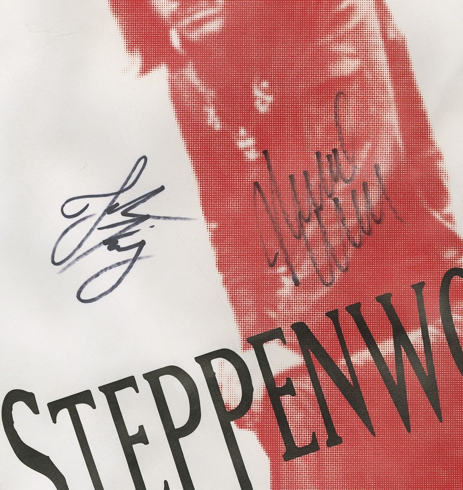 Steppenwolf autographed concert poster John Kay & Michael Wilk | eBay