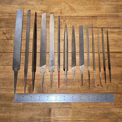 MACHINIST Tools Metal Files SWISS Needle Files Lot SIMONDS/Nicholson ...