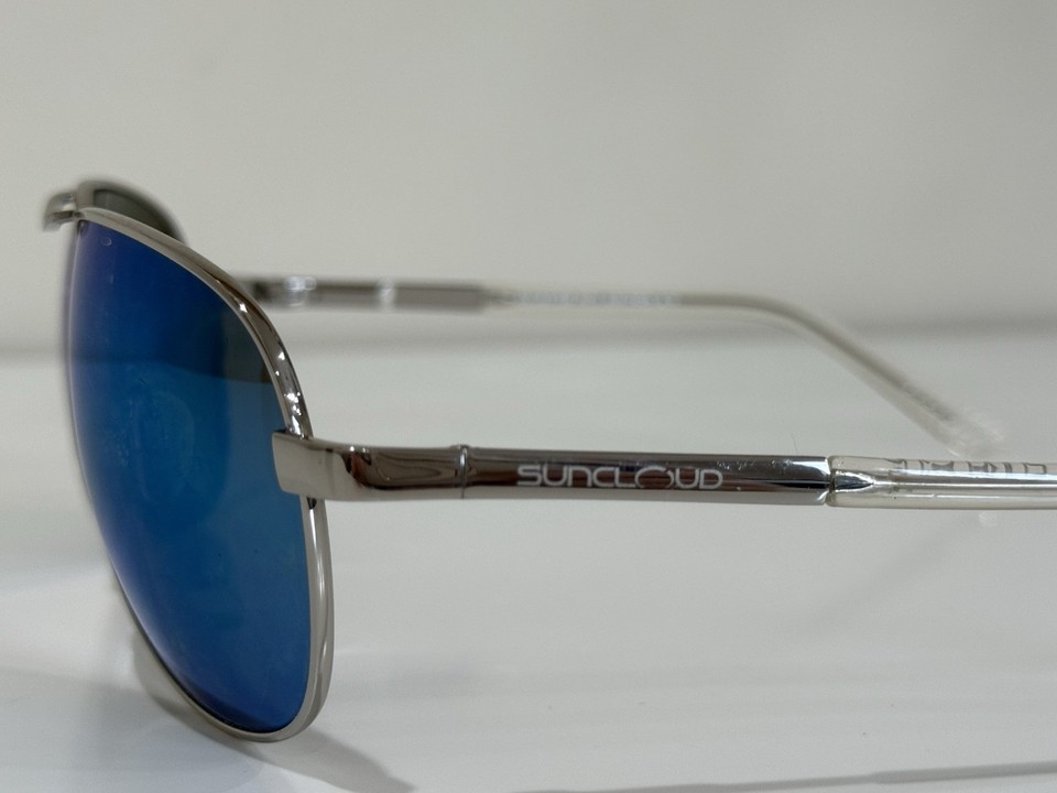 Suncloud Aviator Gunmetal Blue Polarized Sunglasses Frame Only | eBay