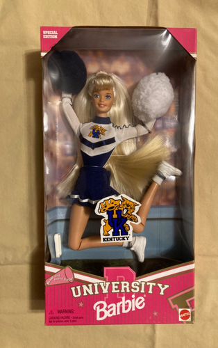 Vintage 1996 University Barbie Cheerleader KENTUCKY Mattel Special ...