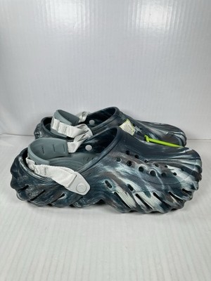 Size 12 Crocs Echo Marbled Clog Black Sand Men Slip On Casual Sandal ...