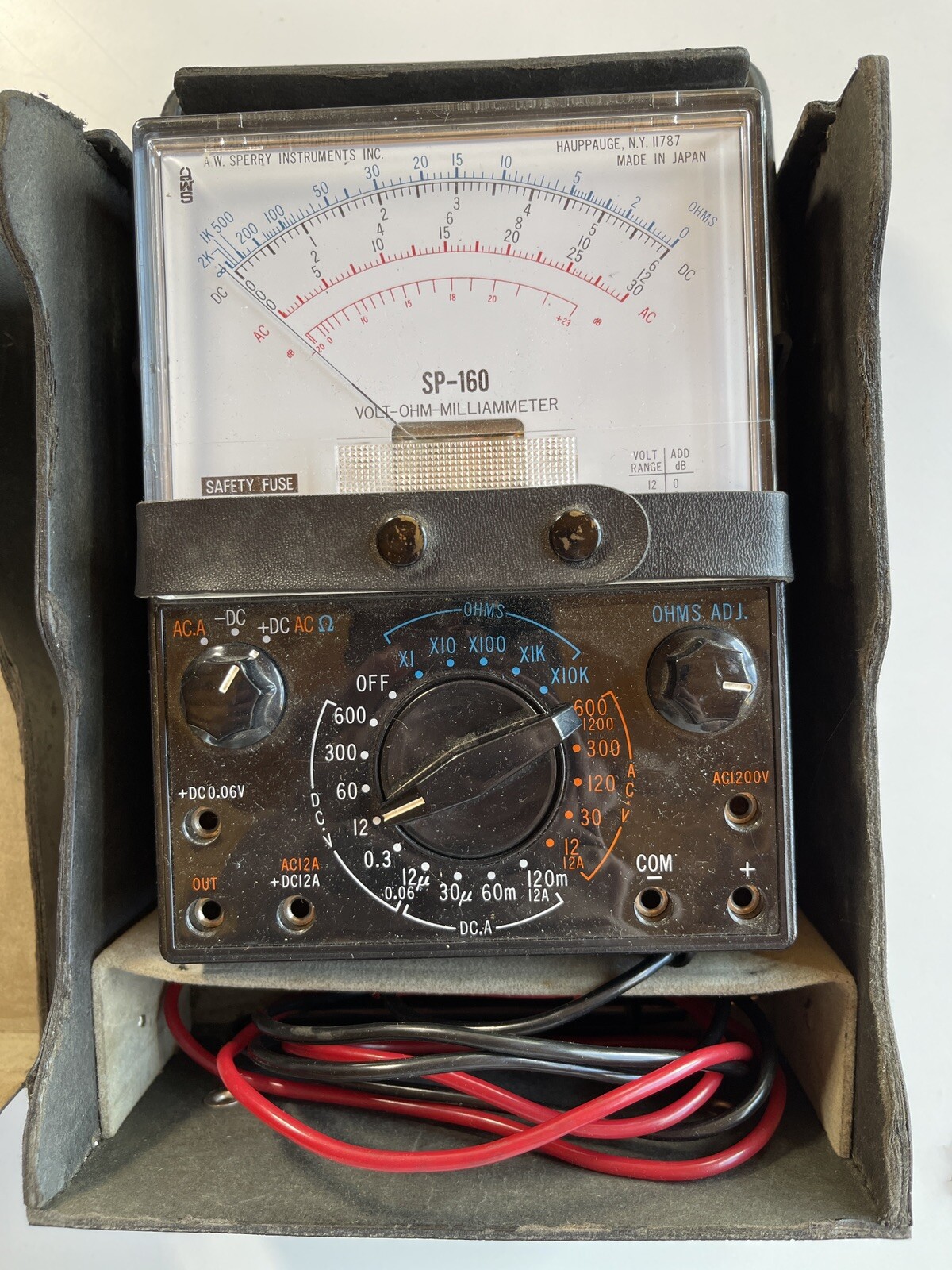 A.W. SPERRY INSTRUMENTS INC. SP-160 VOLT-OHM-MILLIAMMETER SP160 for ...