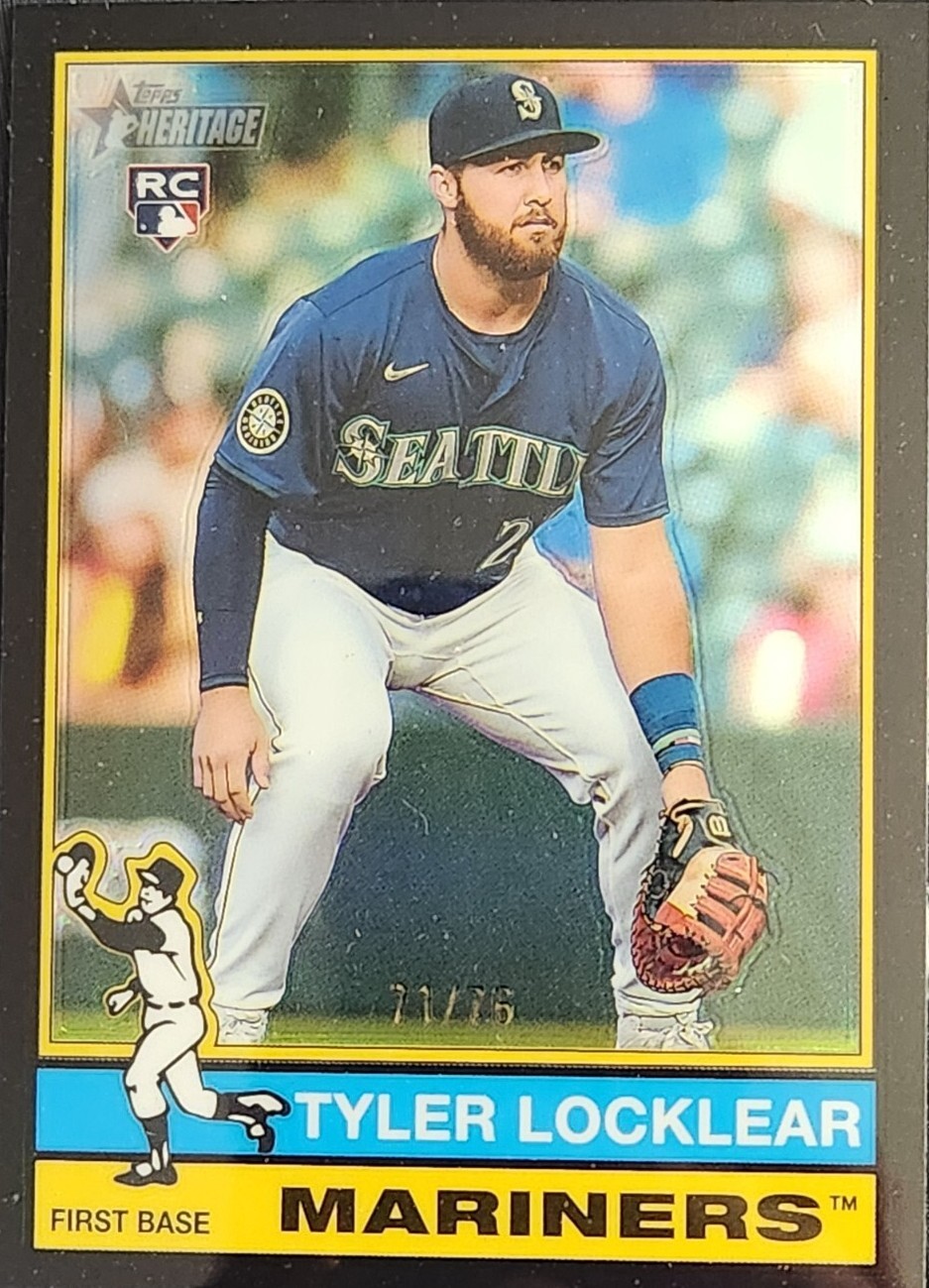 2025 Topps Heritage - High Number SP Tyler Locklear #447 Chrome Black ...