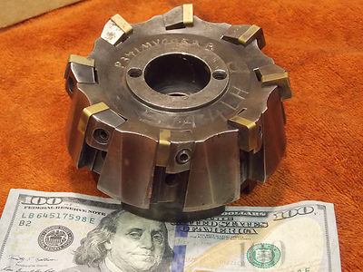 Kennametal 4" shell face mill 1.5" arbor sz. 8 indexable carbide insert ...