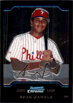 2004 Bowman Chrome Sean Gamble Baseball Cards #BDP73 | eBay