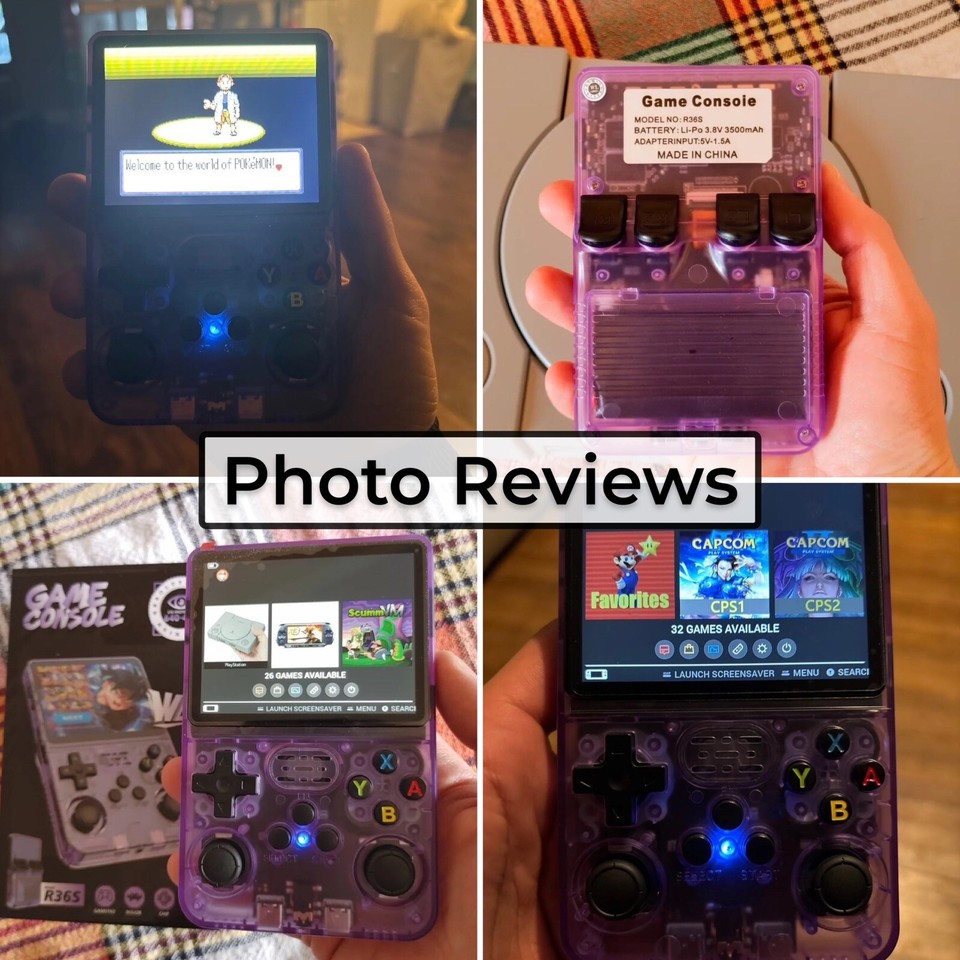 R36S Retro Handheld Video Game Console Linux System 3.5 Inch IPS Screen ...