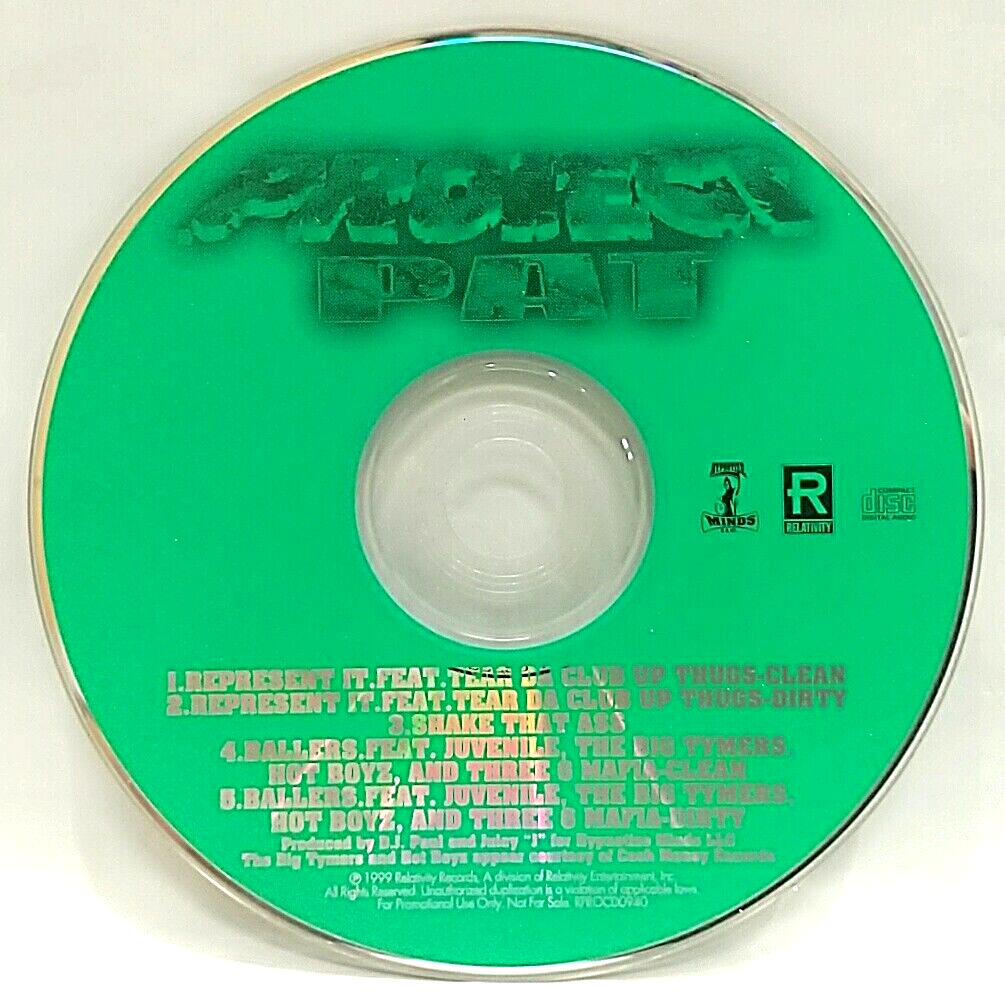 (CD) Project Pat – Represent It / Ballers, Promo, RPROCD0940, Single, 5 ...