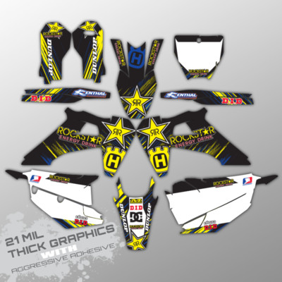 2018 - 2023 Husqvarna TC 85 MOTOCROSS FACTORY RACING GRAPHICS KIT DECAL ...