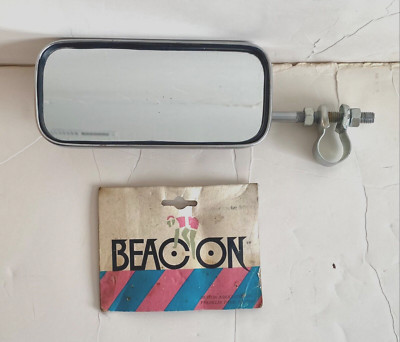 Vintage Beacon Chrome Metal Bicycle Rear View Mirror Bike Red ...