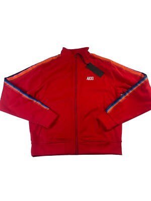 Mens 100% Authentic Akoo Zip Up Jacket Size Large/ Color Red ...