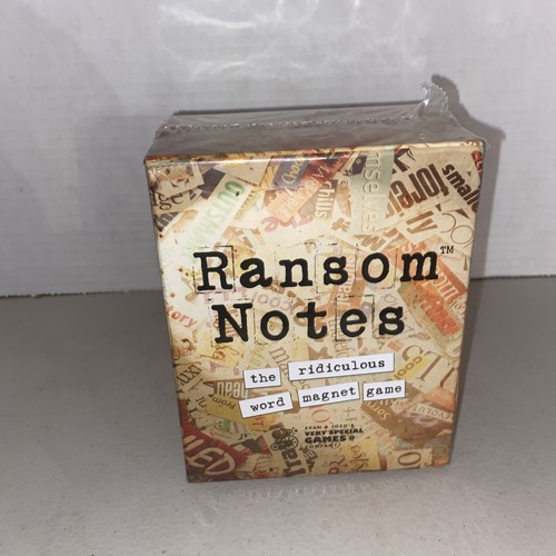 Ransom Notes The Ridiculous Word Magnet Party Game 3-6 players New ...