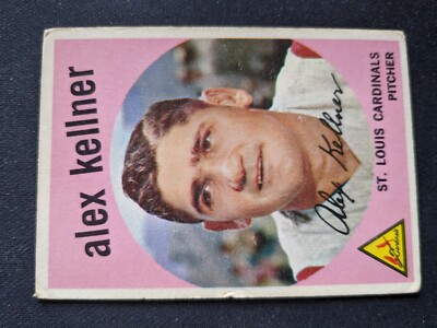 1959 Topps Baseball Card # 101 Alex Kellner - St. Louis Cardinals (VG ...
